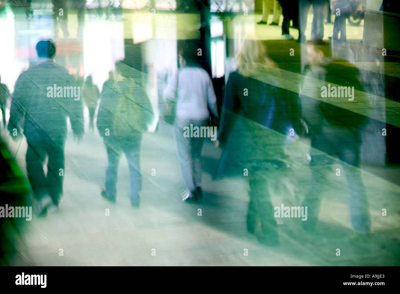 people and reflections in a window Stock Photo - Alamy