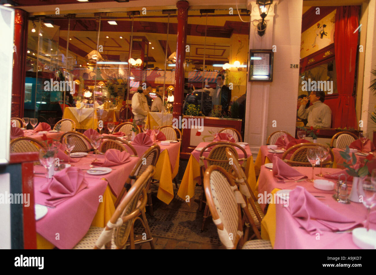 Interior of a restaurant Brussels Belgium Stock Photo - Alamy