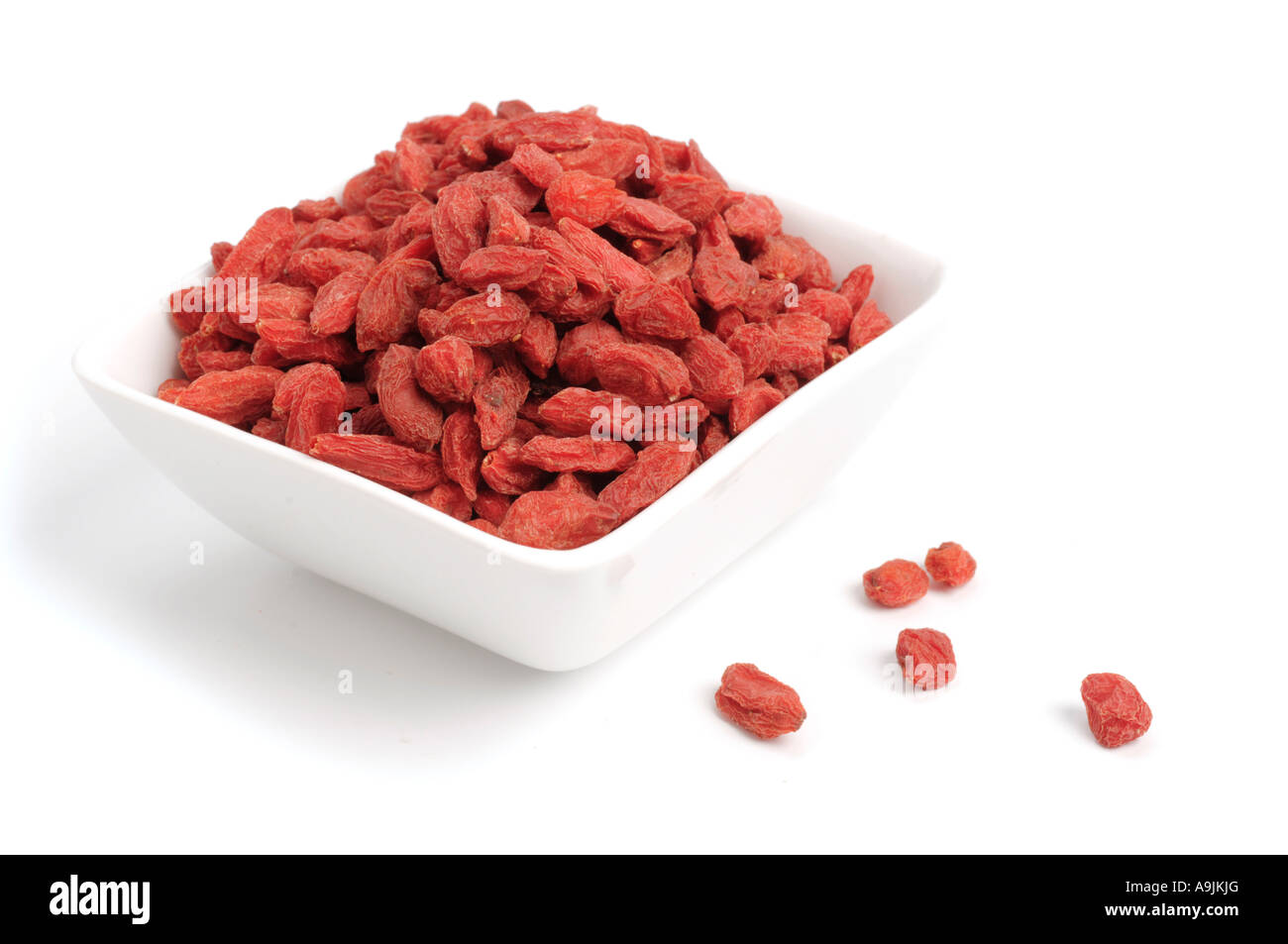 Dried Goji berries in dish Stock Photo - Alamy
