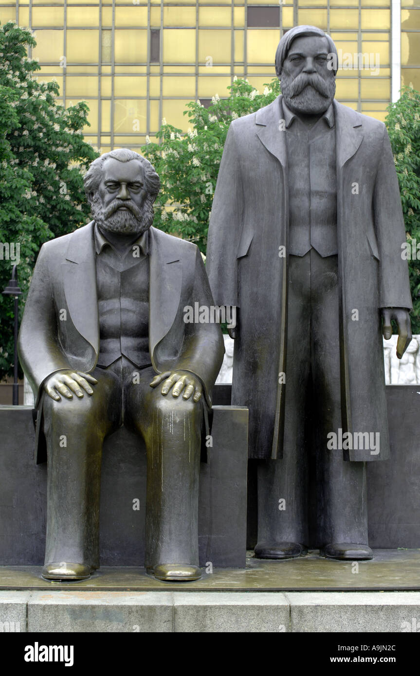 Alexanderplatz Berlin Deutschland Germany sculpture Marx karl statue ...