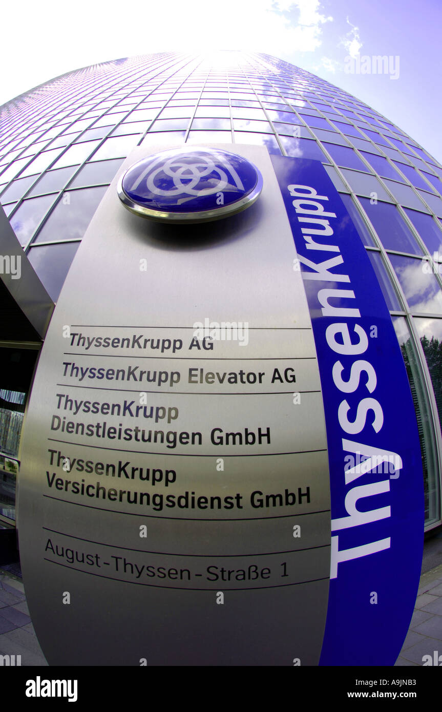 Thyssen haus multinational headquarters company Stock Photo - Alamy