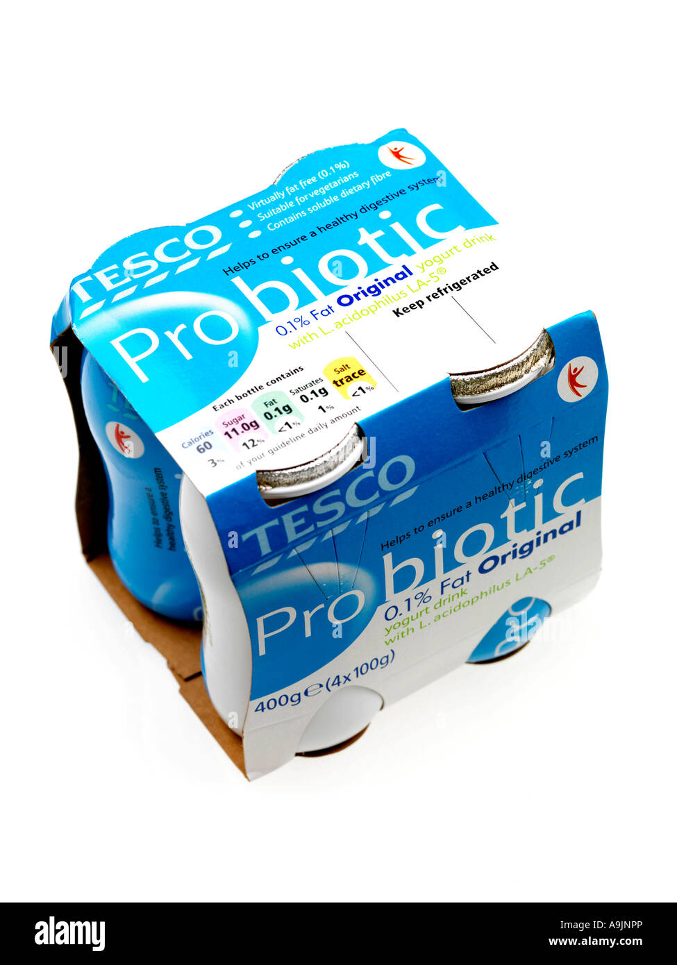 Probiotic Yogurt Drinks Stock Photo - Alamy