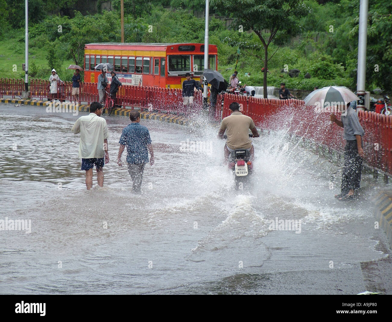 Two wheeler splash hi-res stock photography and images - Alamy