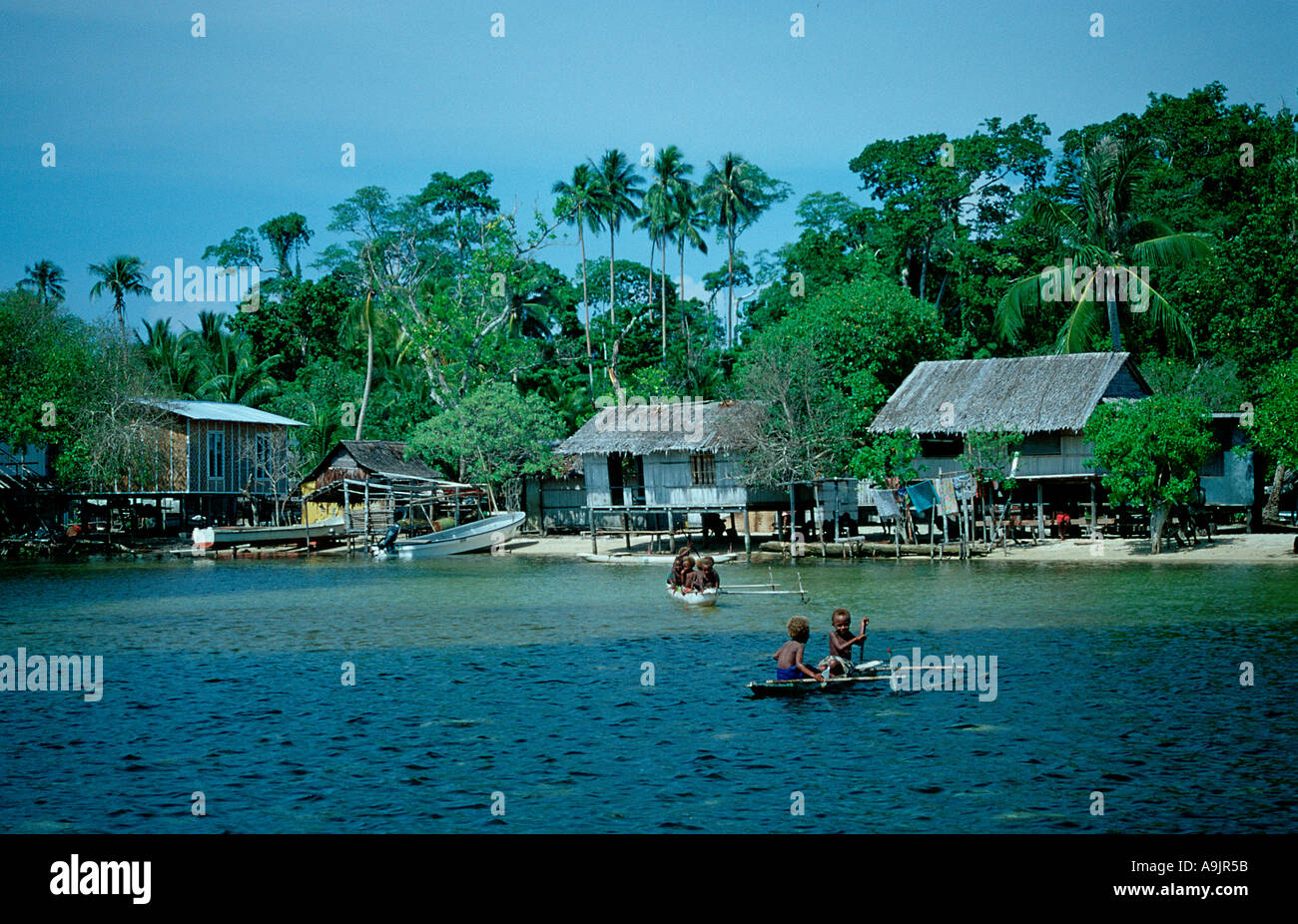 Native Village in New Ireland Stock Photo - Alamy