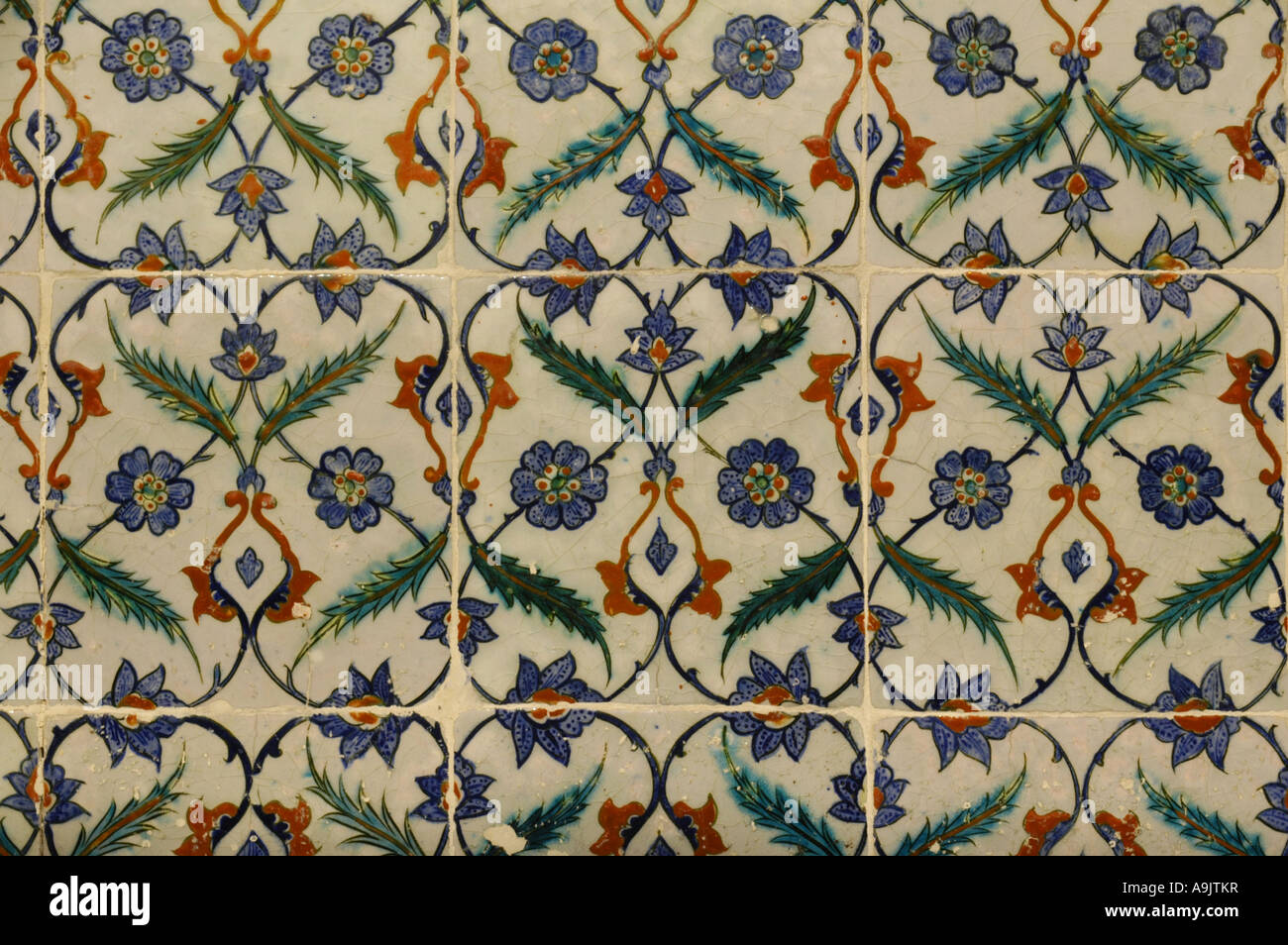 Old tiles Topkapi palace Istanbul Stock Photo - Alamy