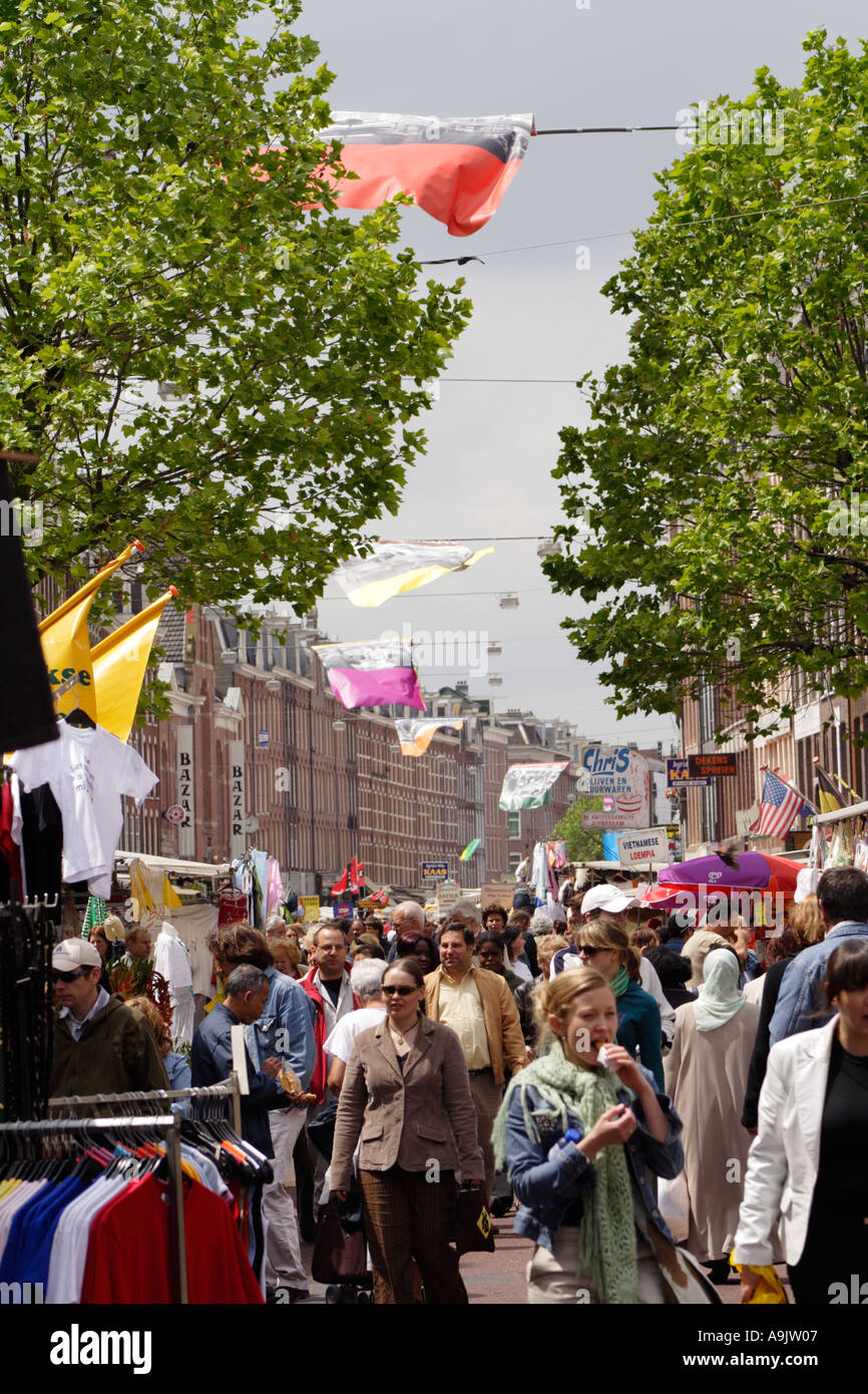 The popular Albert Cuyp Market with a wide variety of food clothes bike ...