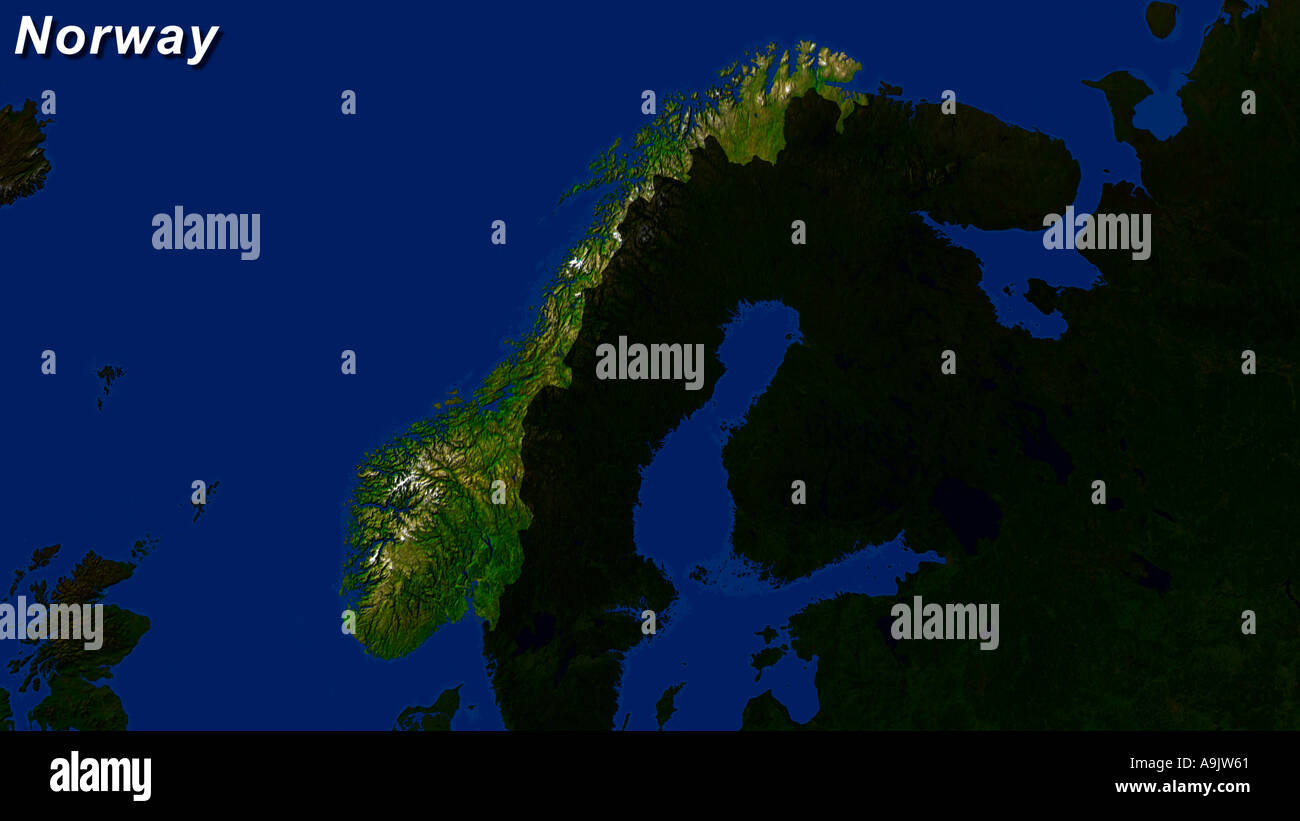 Norway maps hi-res stock photography and images - Alamy