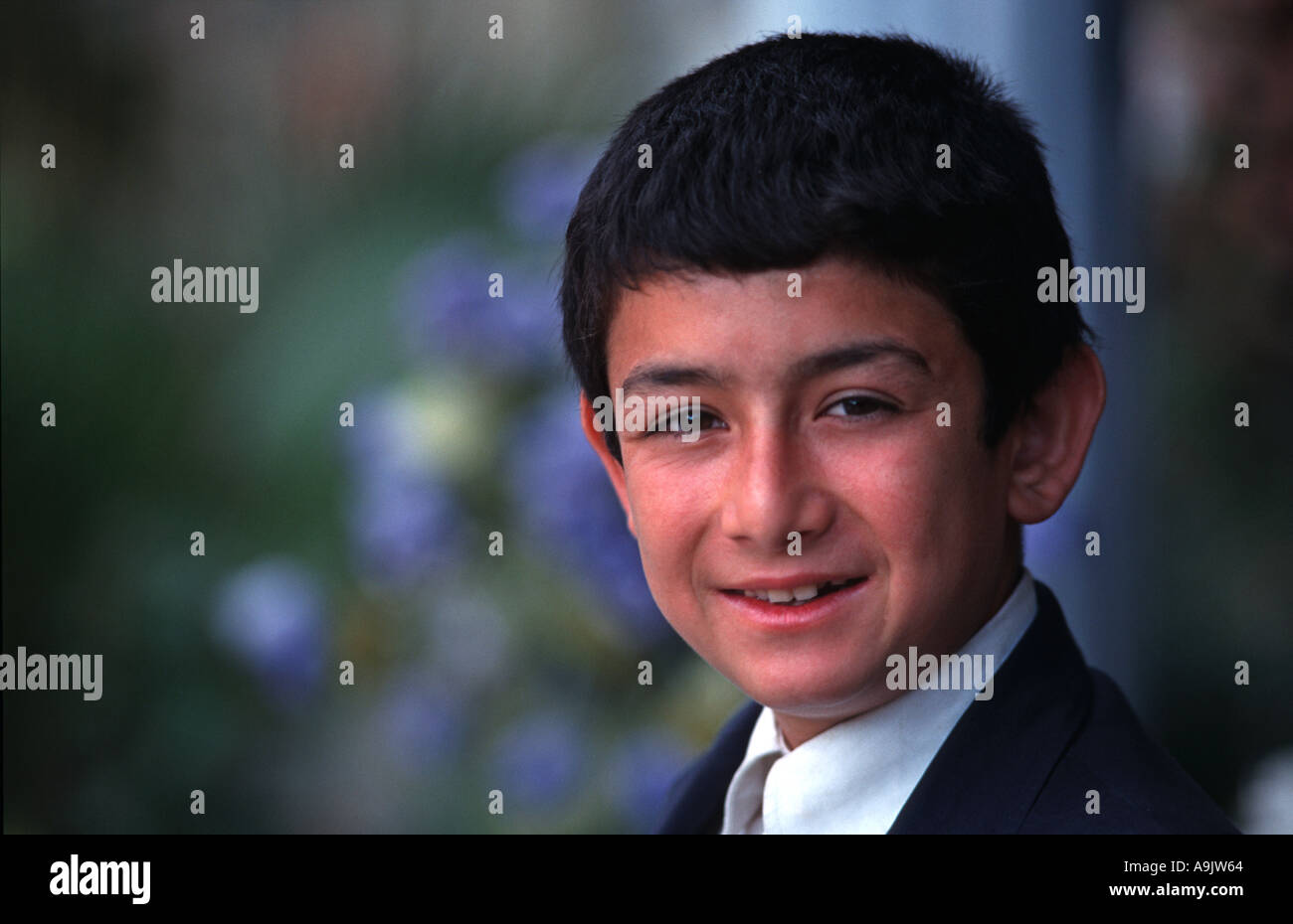 Portrait of a Turkish boy Side near Antalya Turkey Stock Photo - Alamy