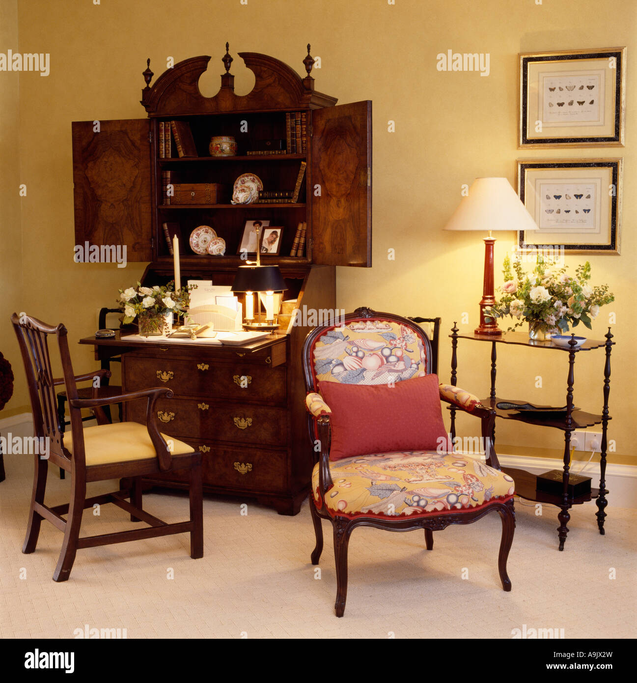 Interiors Town Traditional Study High Resolution Stock Photography and ...