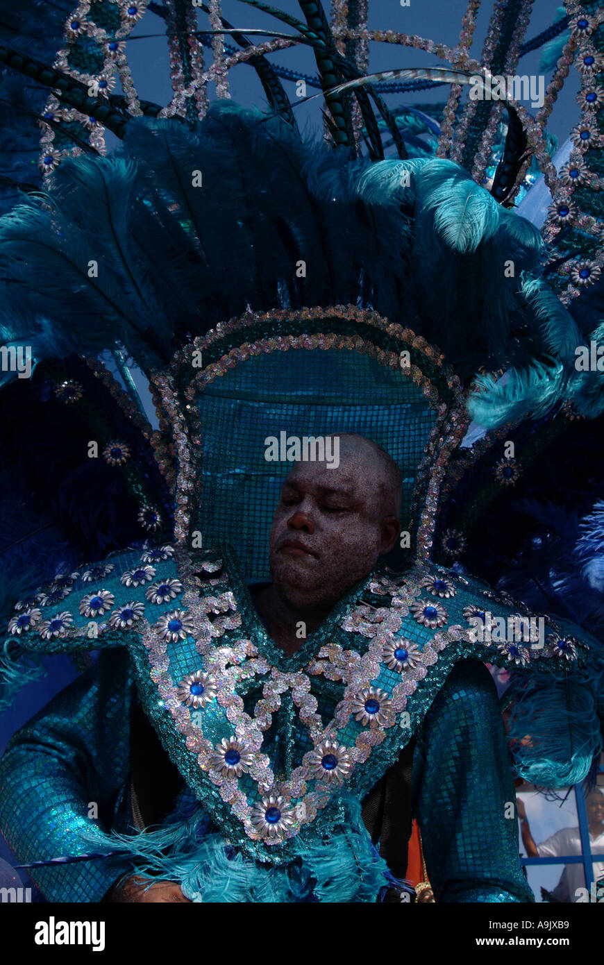 Portrait of a man at a carnival in Trinidad West Indies Stock Photo - Alamy