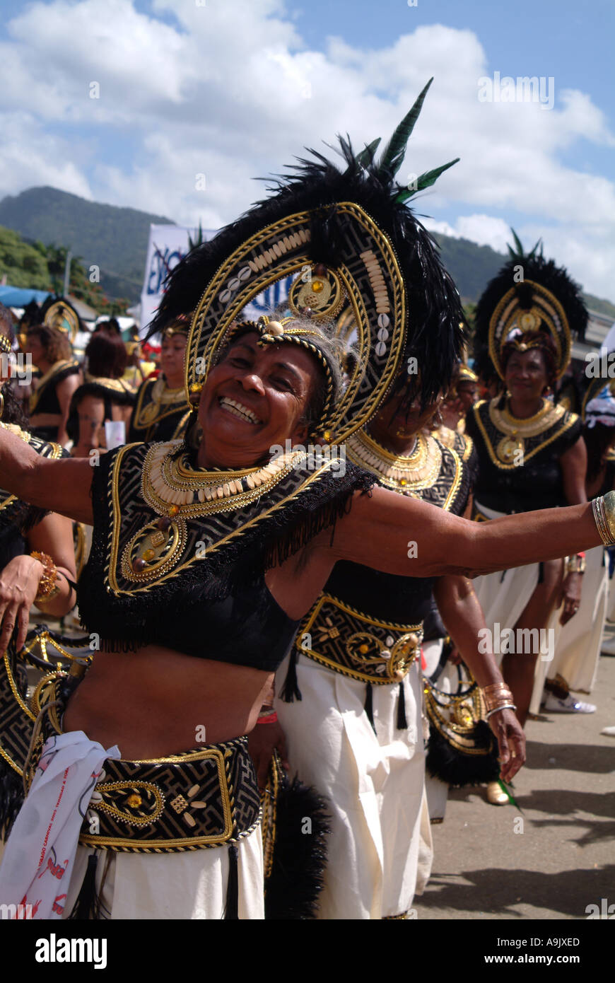 People at a carnival in Trinidad West Indies Stock Photo - Alamy