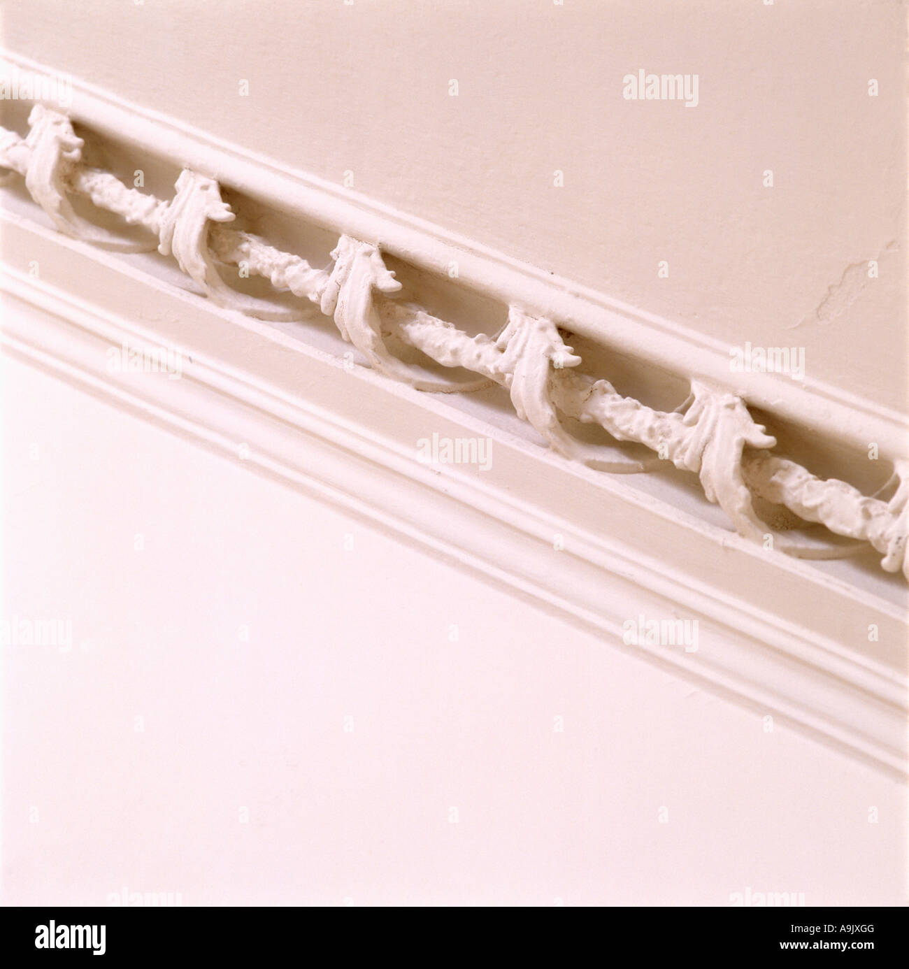 Close-up of traditional plaster ceiling cornice Stock Photo - Alamy