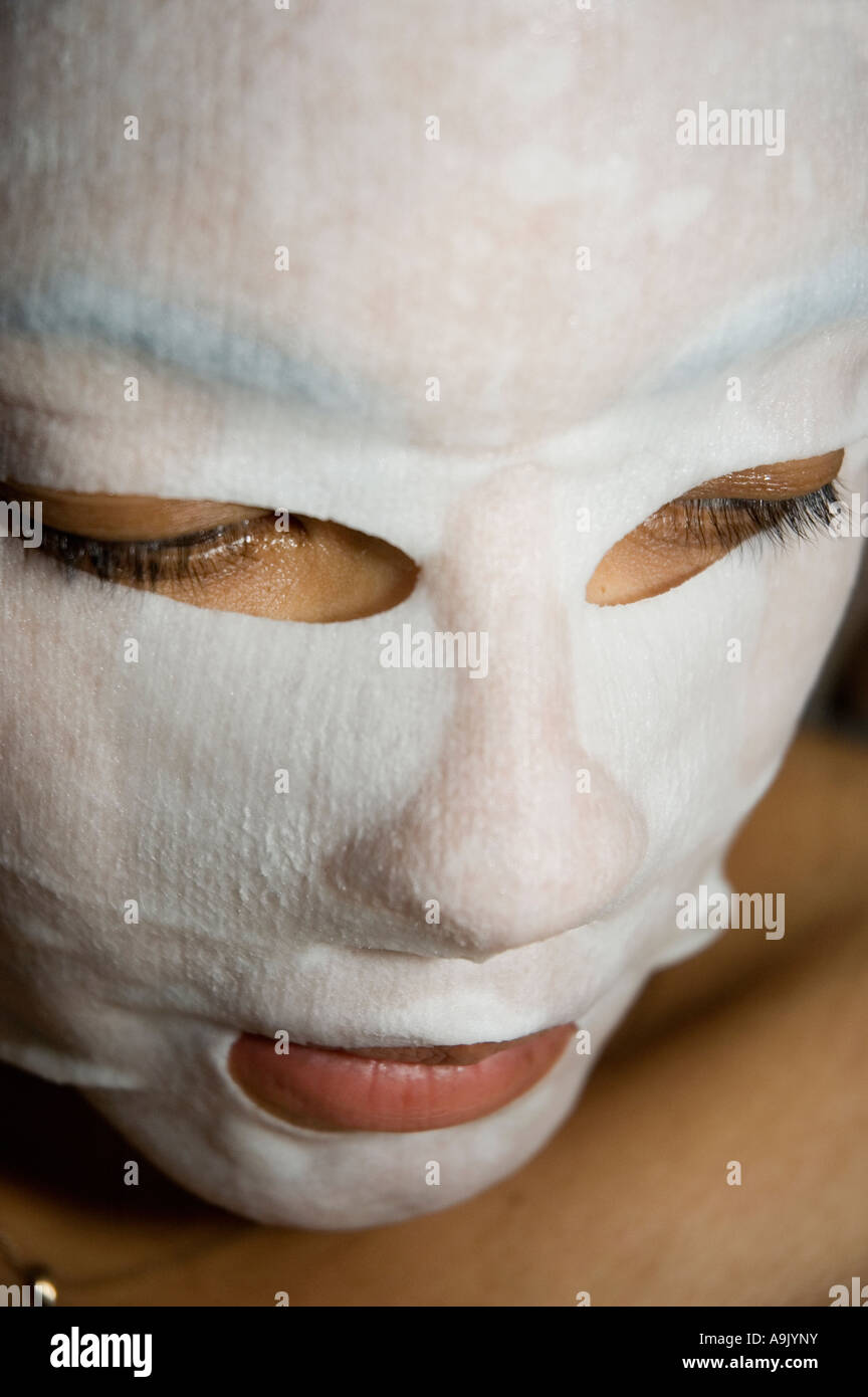 Female wearing a face mask Stock Photo - Alamy
