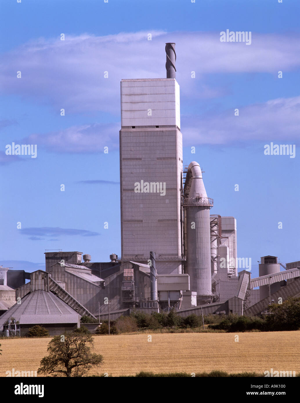Cement Plant Dunbar East Lothian Scotland Stock Photo - Alamy