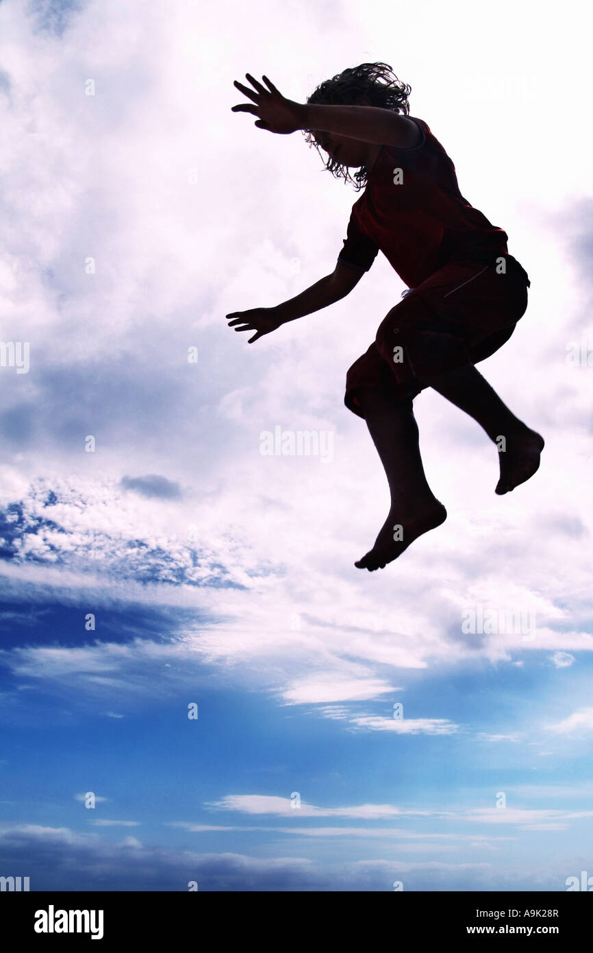 boy falling through the air Stock Photo - Alamy