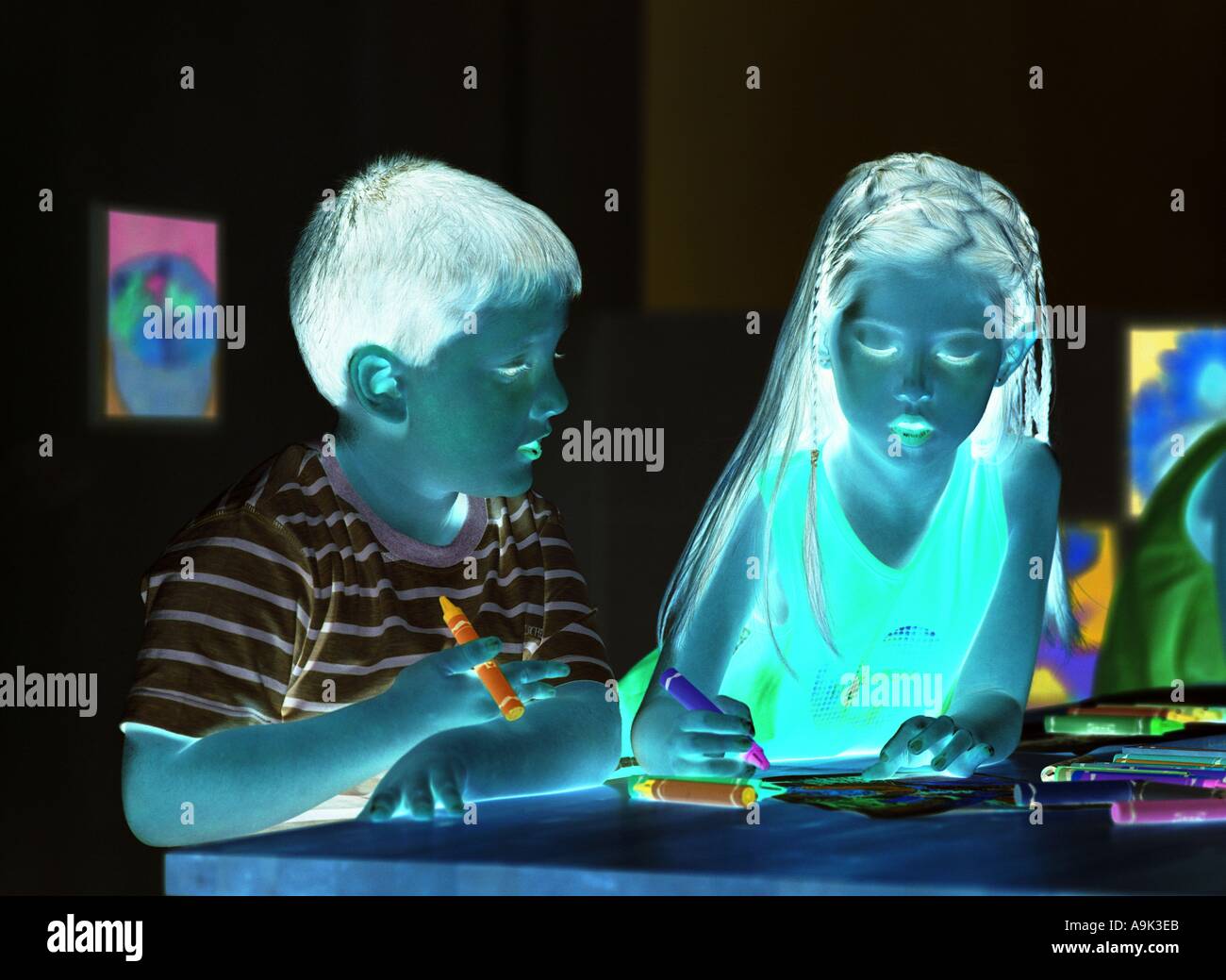 Kids expression class room hi-res stock photography and images - Alamy