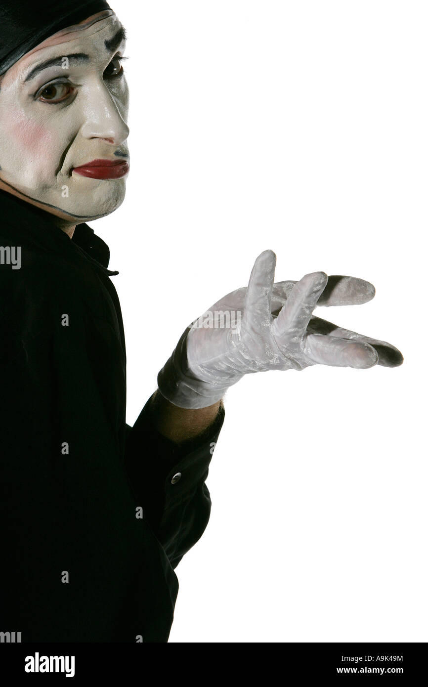 actor mime comedian ask Stock Photo - Alamy