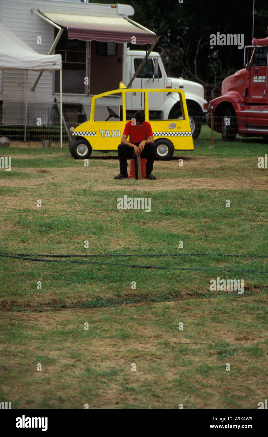 Bentley Bros. Brothers circus roustabout back lot yellow clown car ...