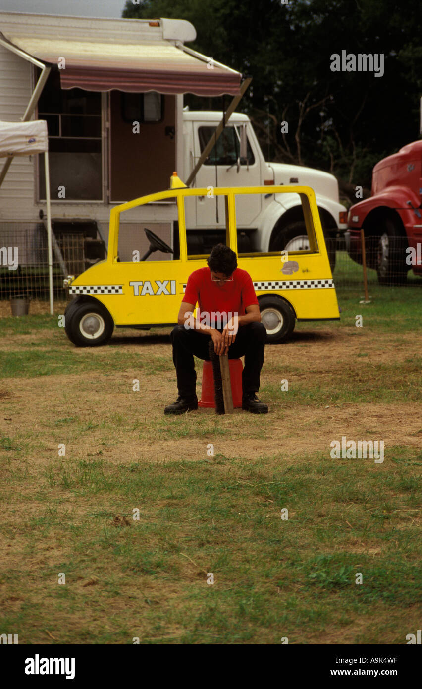 Bentley Bros. Brothers circus roustabout back lot yellow clown car ...