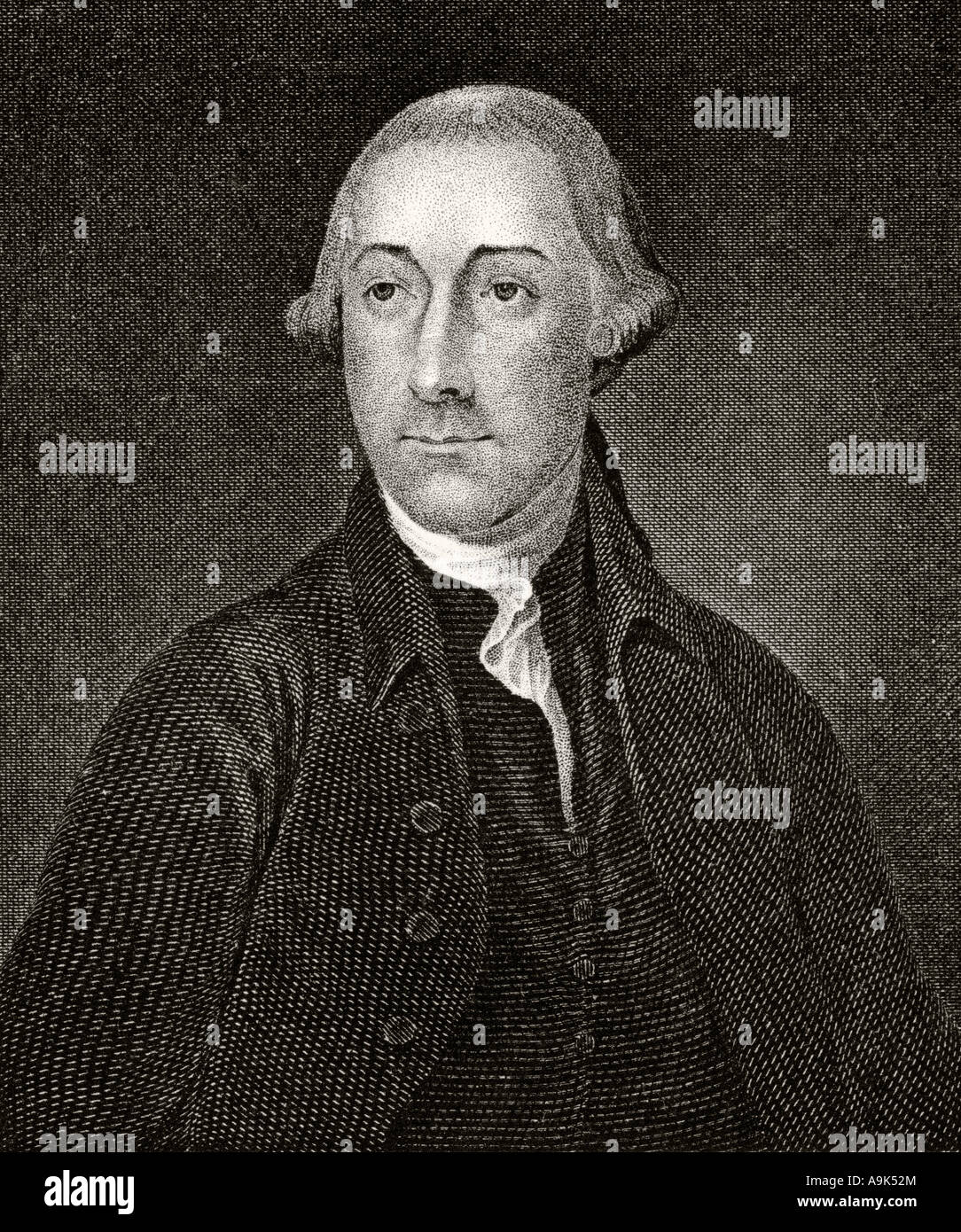 Joseph Hewes, 1730 - 1779. American statesman and Founding Father Stock ...