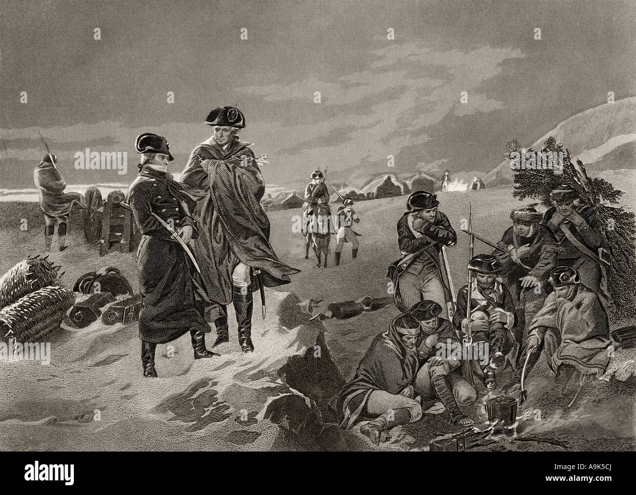 George Washington At Valley Forge Stock Photos & George Washington At ...