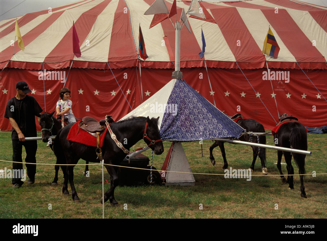 Bentley Bros. Brothers circus pony ride set up American US United ...