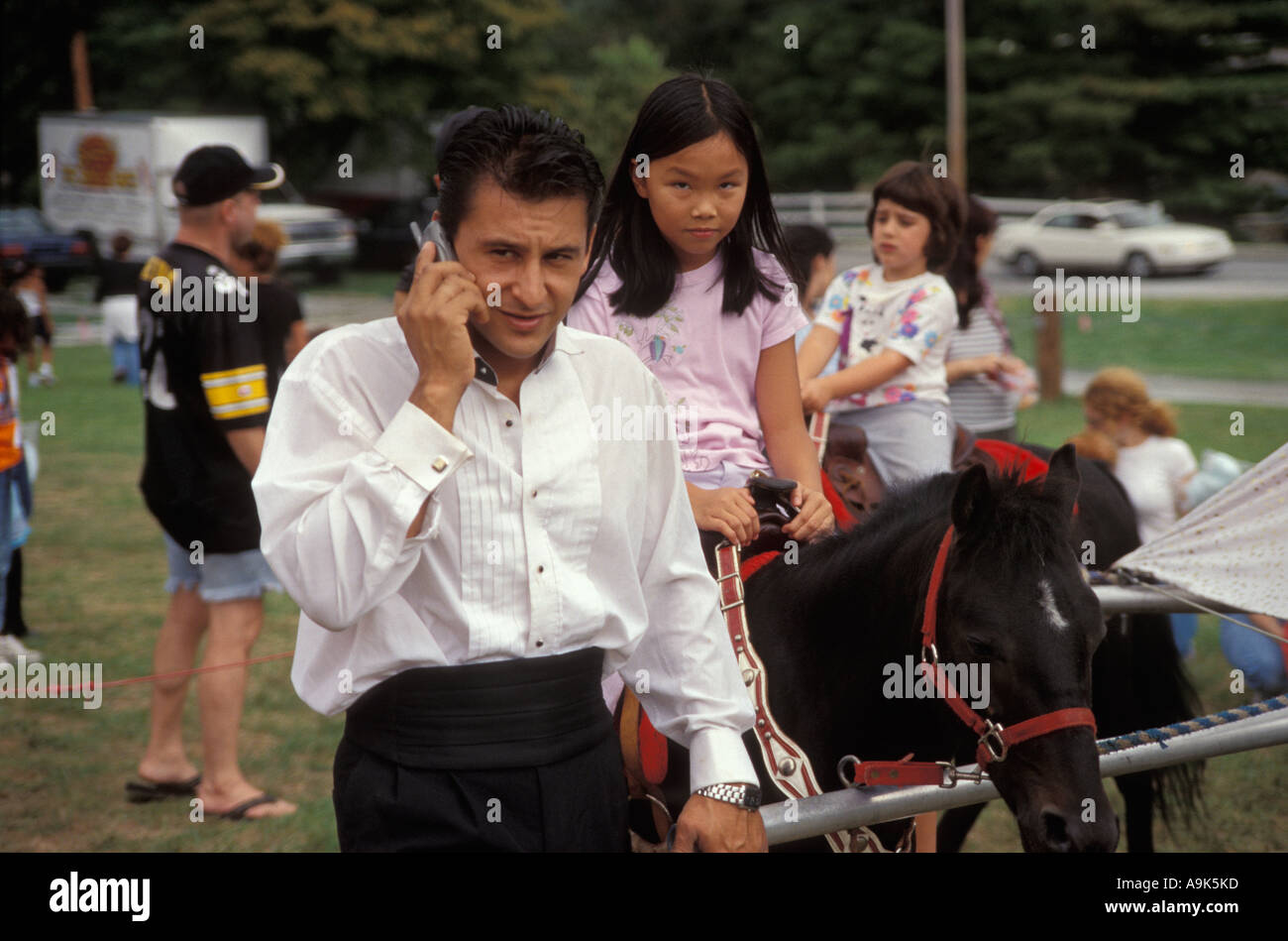 Bentley Bros. Brothers circus pony ride American US United States Stock ...
