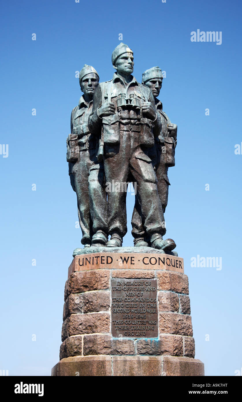 Commando Monument Spean Bridge Stock Photo - Alamy