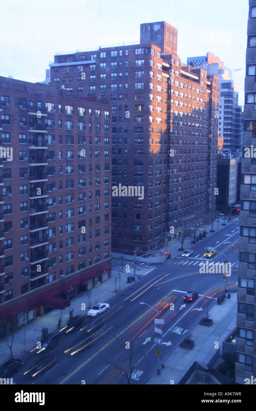 New York City morning street scene USA Stock Photo - Alamy