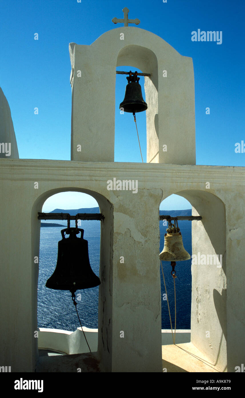 Greek Orthodox Church Bell Santorini Greece Stock Photo - Alamy