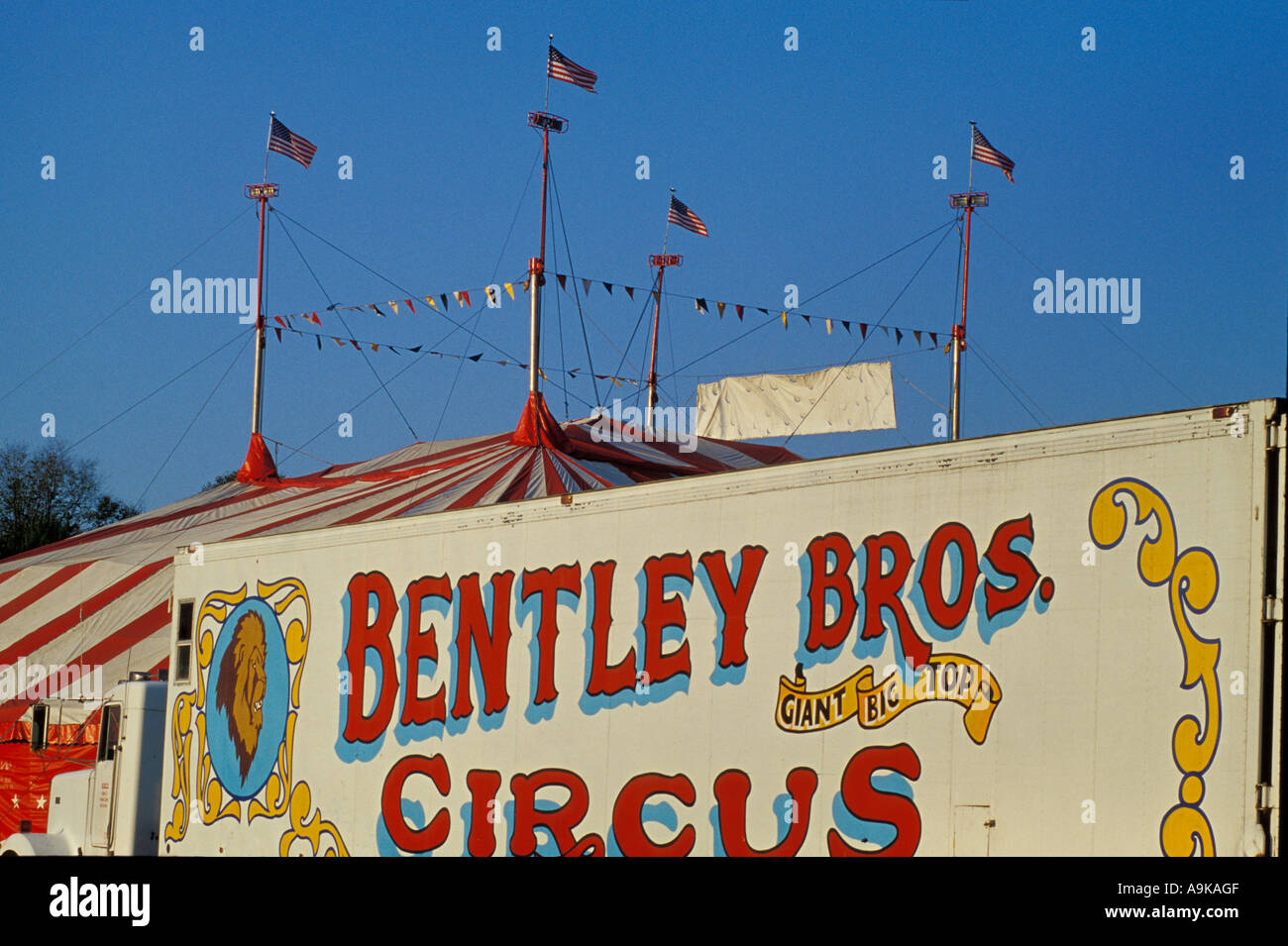 Bentley Bros. Brothers circus big top tent truck wagon sign American US ...