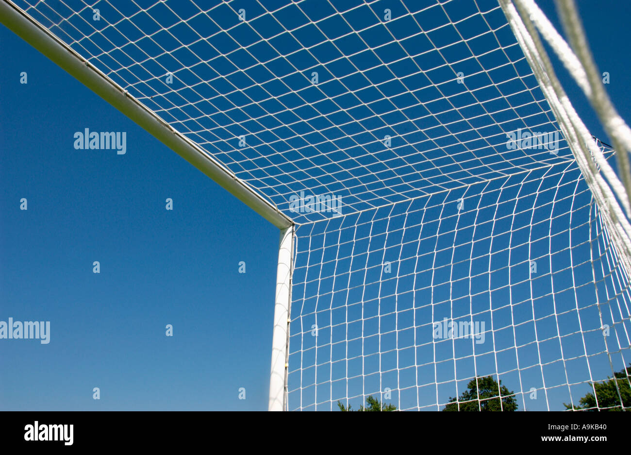 Soccer goal net Stock Photo - Alamy