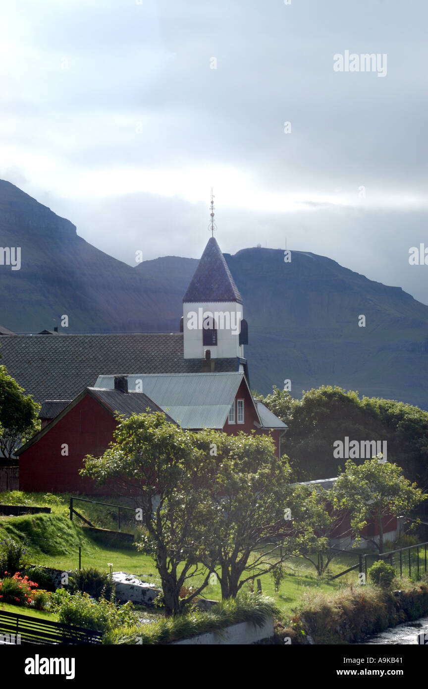 Church at Kvivik Faroes Stock Photo - Alamy