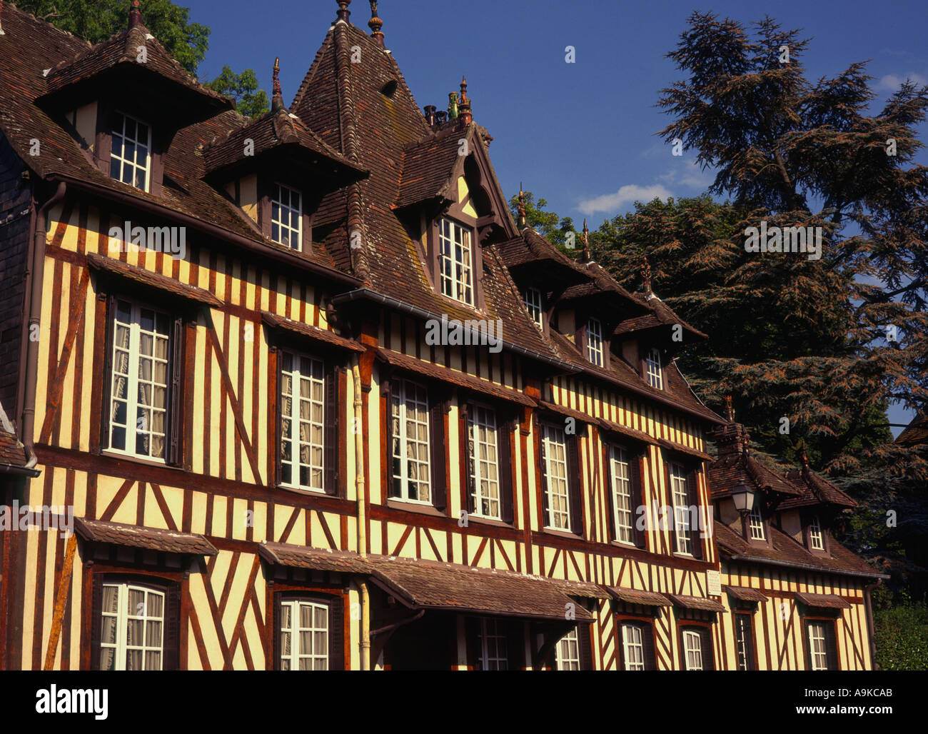 France Normandy 27 main facade of a typical normande mansion with ...