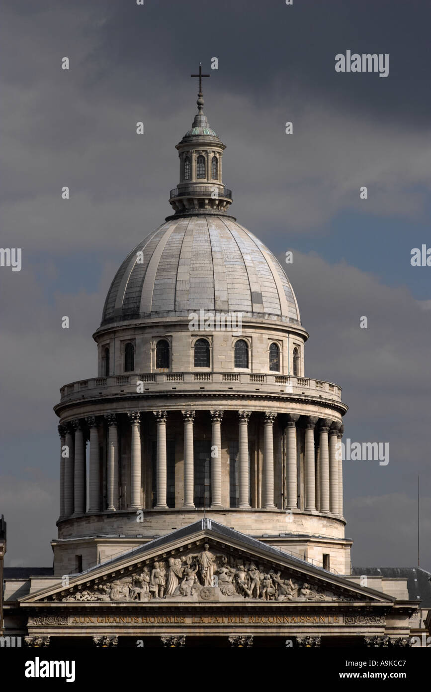 The dome of the Pantheon Paris France Stock Photo - Alamy