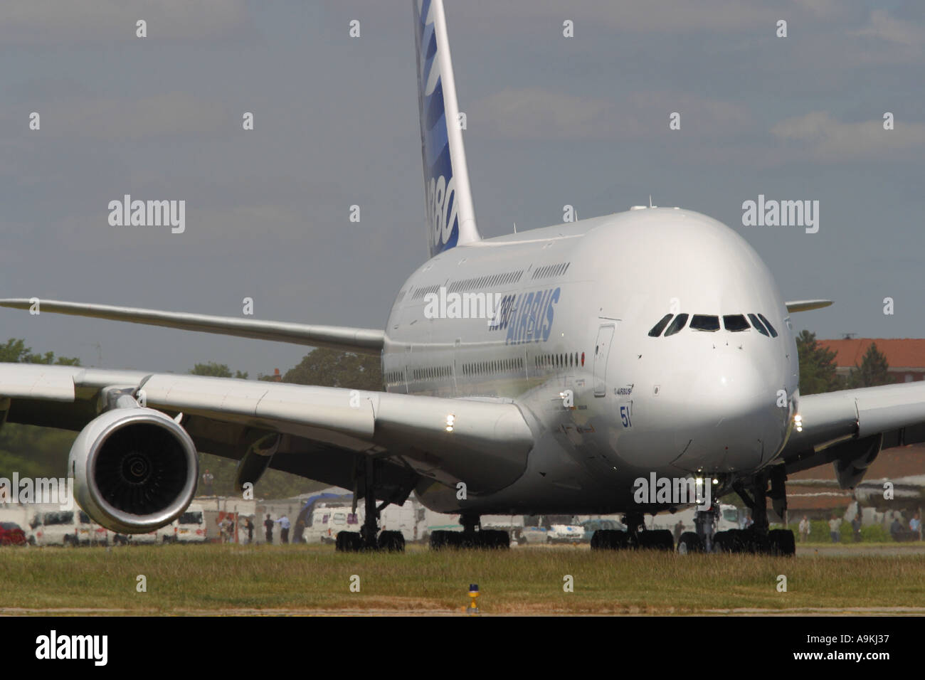 Airbus A380 new large modern double decker commercial passenger ...