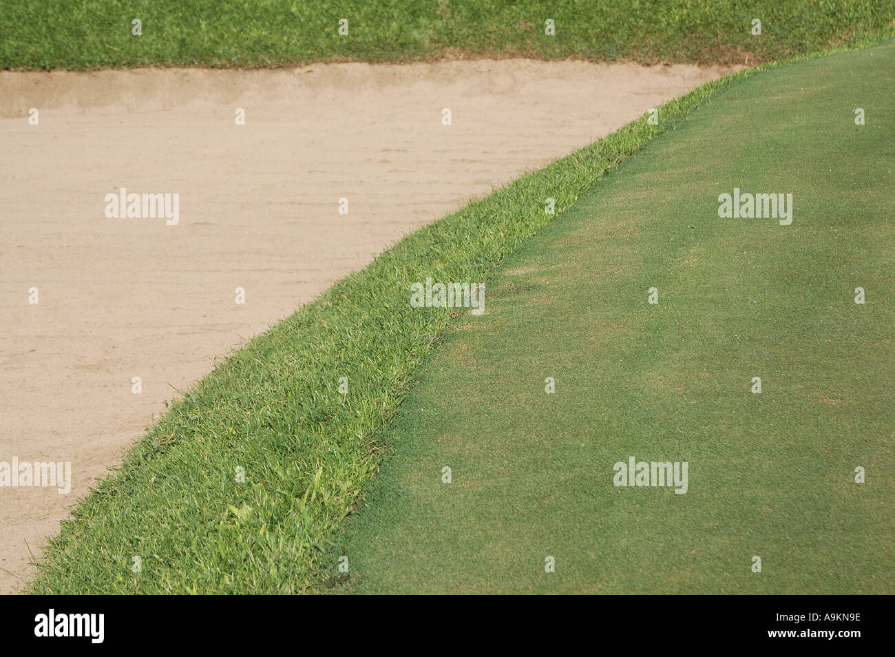 Bunker surrounding golf green hi-res stock photography and images - Alamy