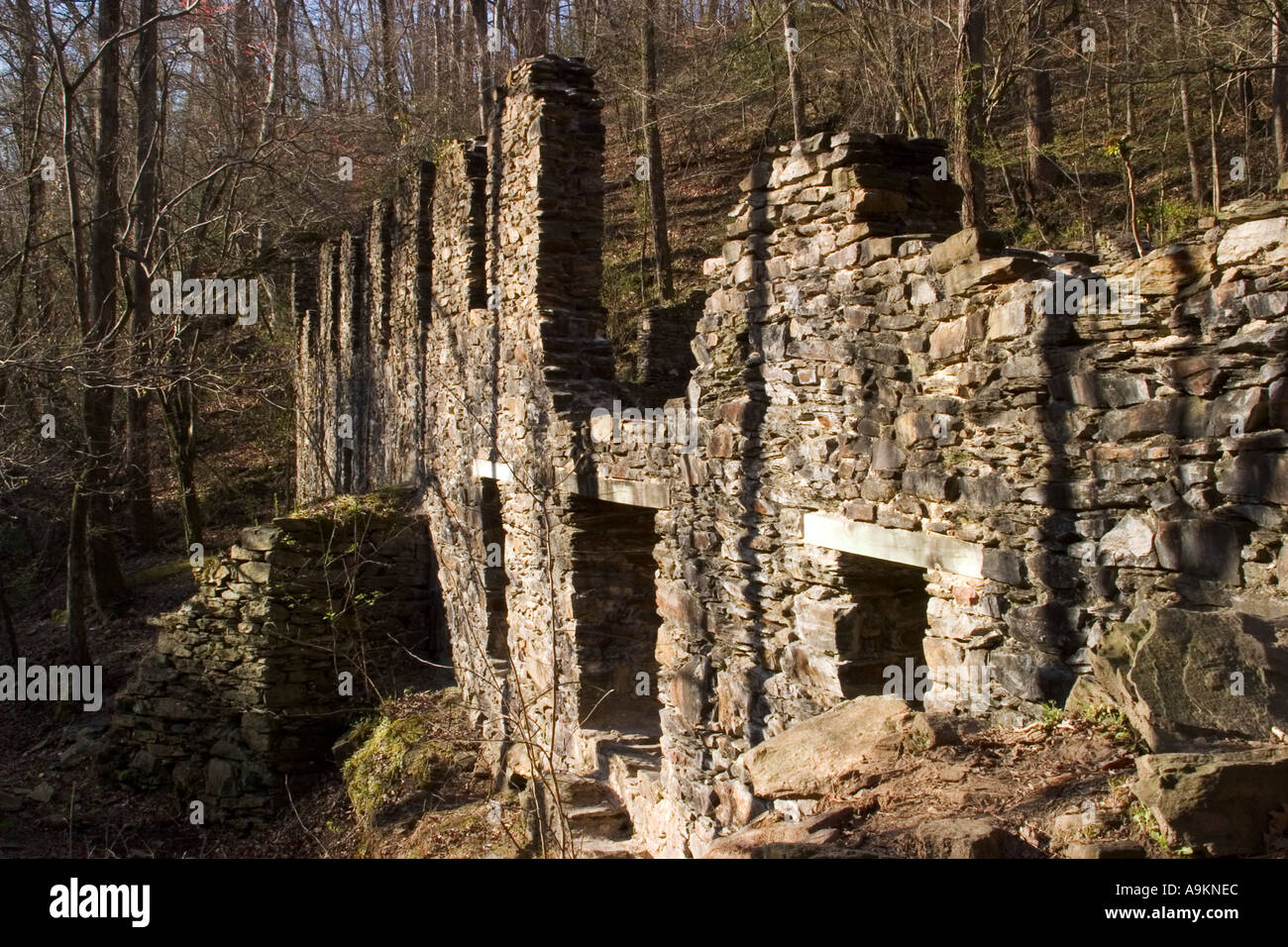 Sope creek paper mill ruins hi-res stock photography and images - Alamy