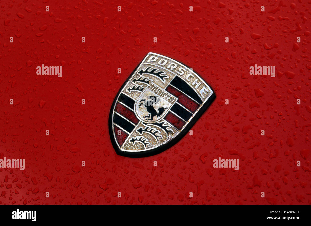 Porsche car badge. German car manufacturer 1948 to date. Porsche car ...
