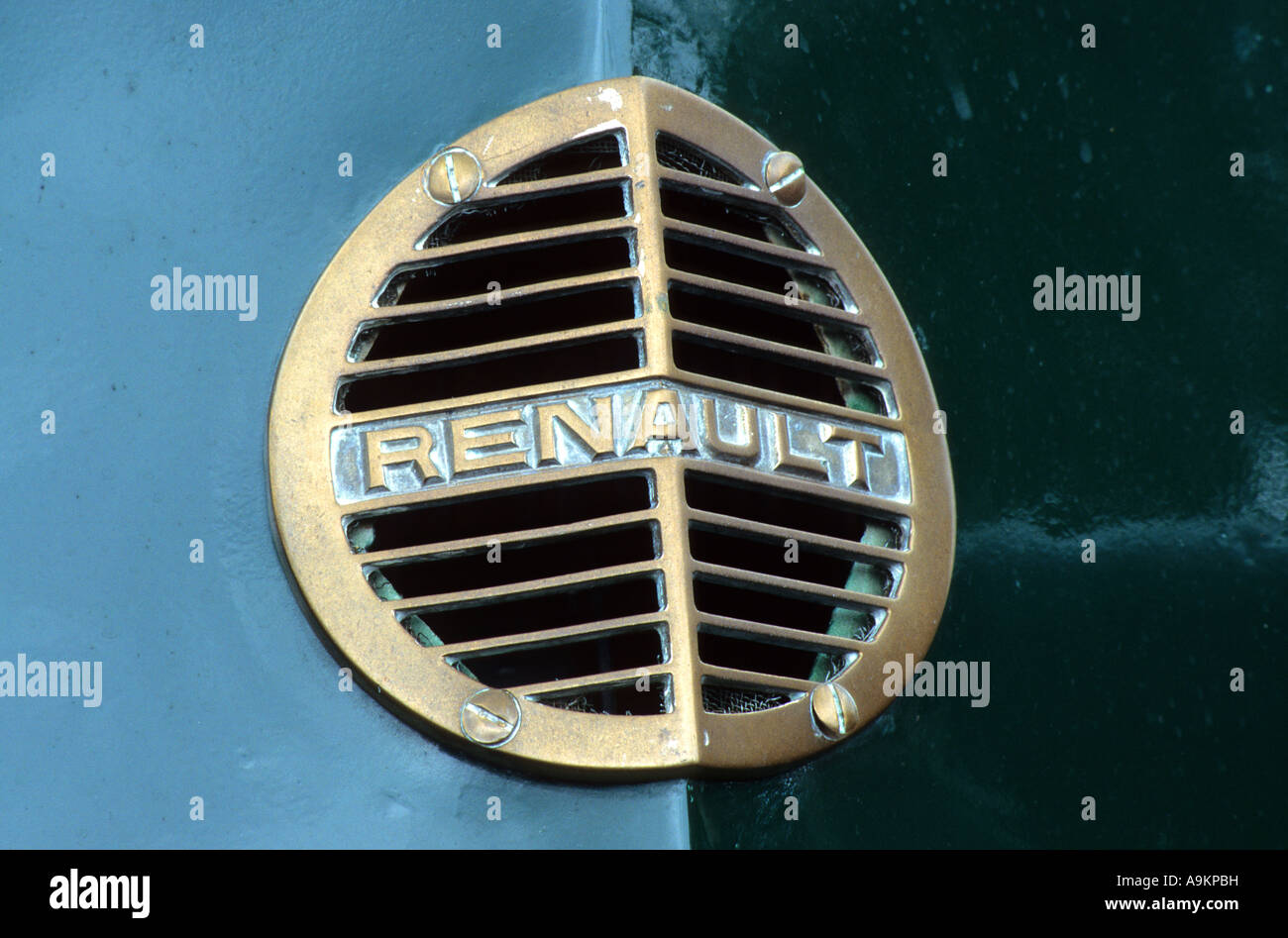 Renault car badge. French car manufacturer 1899 to date. Renault car ...