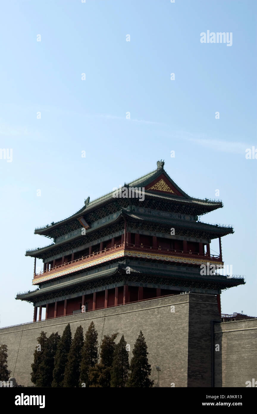 FRONT GATE OR ARROW TOWER TIANANMEN SQUARE BEIJING CHINA Stock Photo ...