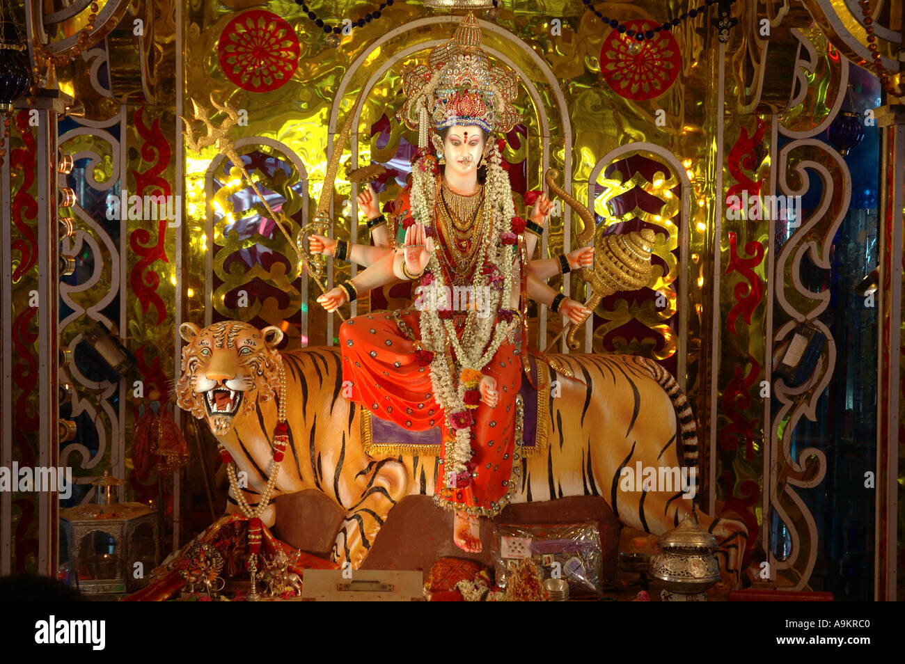 Indian goddess amba bhavani High Resolution Stock Photography and ...