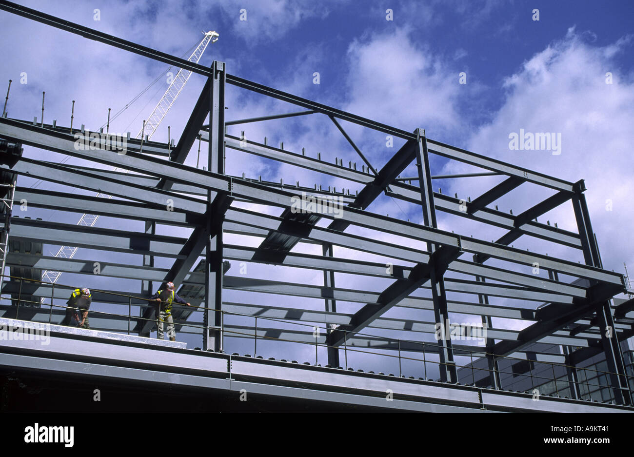 Steel Constuction in Manchester Centre, UK Stock Photo - Alamy