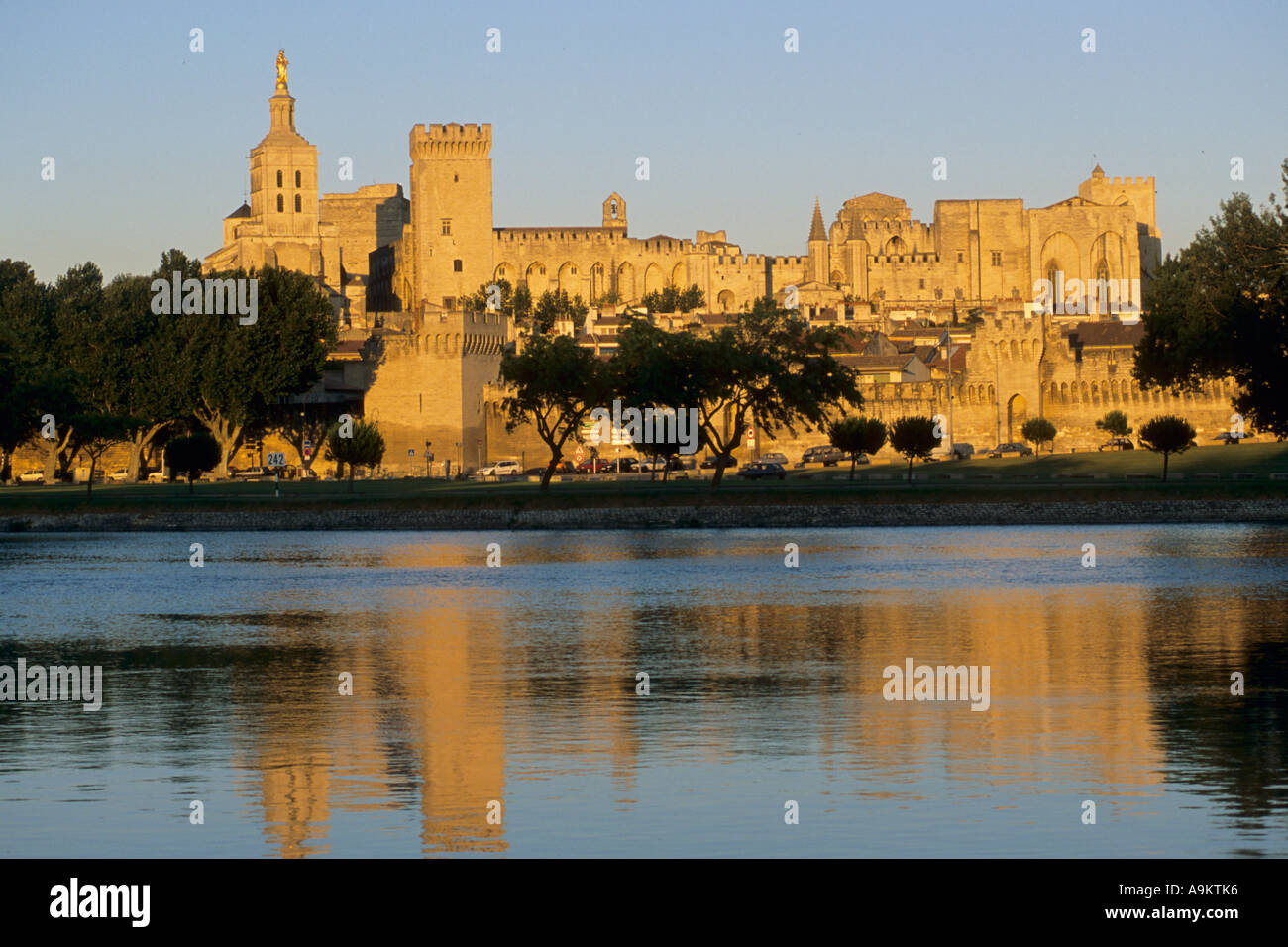 France Provence Avignon skyline Rhône River Stock Photo - Alamy
