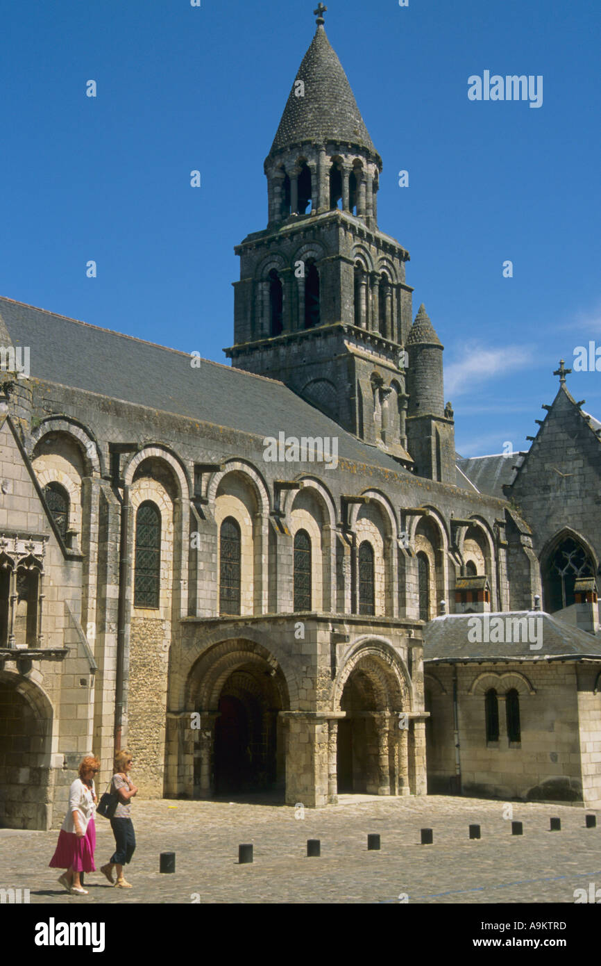 France Poitou Poitiers Notre Dame la Grande Church Stock Photo - Alamy