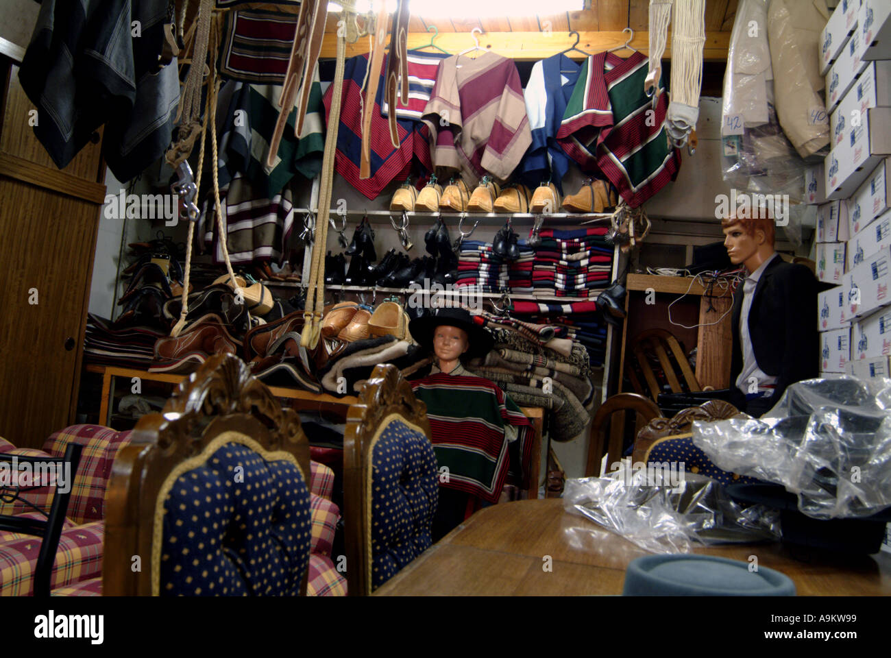 Riding shop interior Ovalle Chile Stock Photo - Alamy
