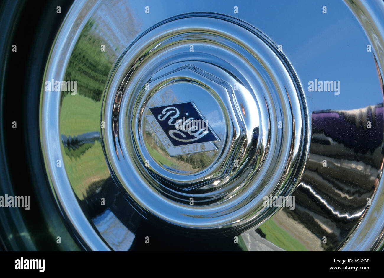 Riley car badge. English car manufacturer 1898 to 1969. Riley car auto ...