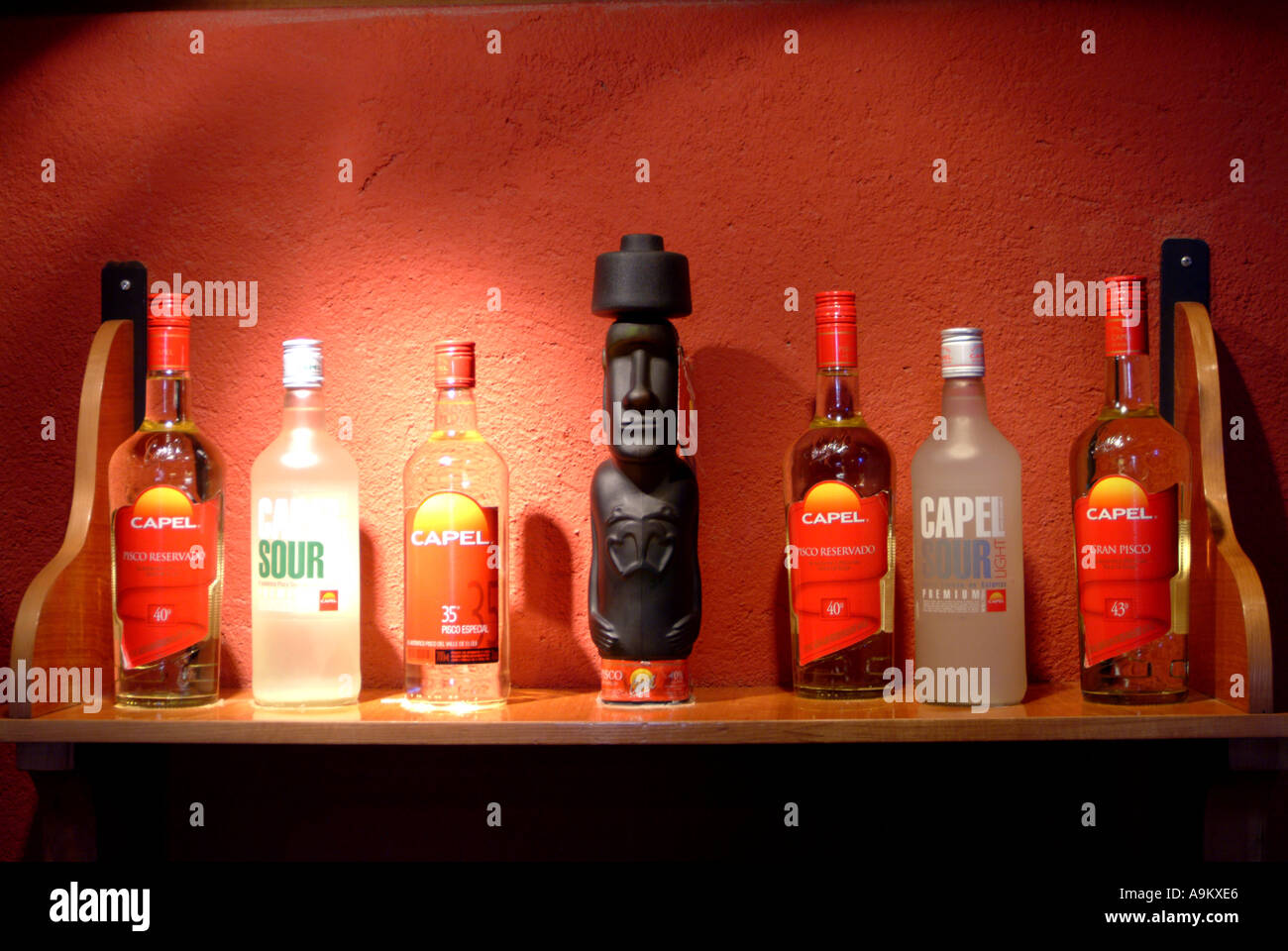 Pisco bottle chile hi-res stock photography and images - Alamy