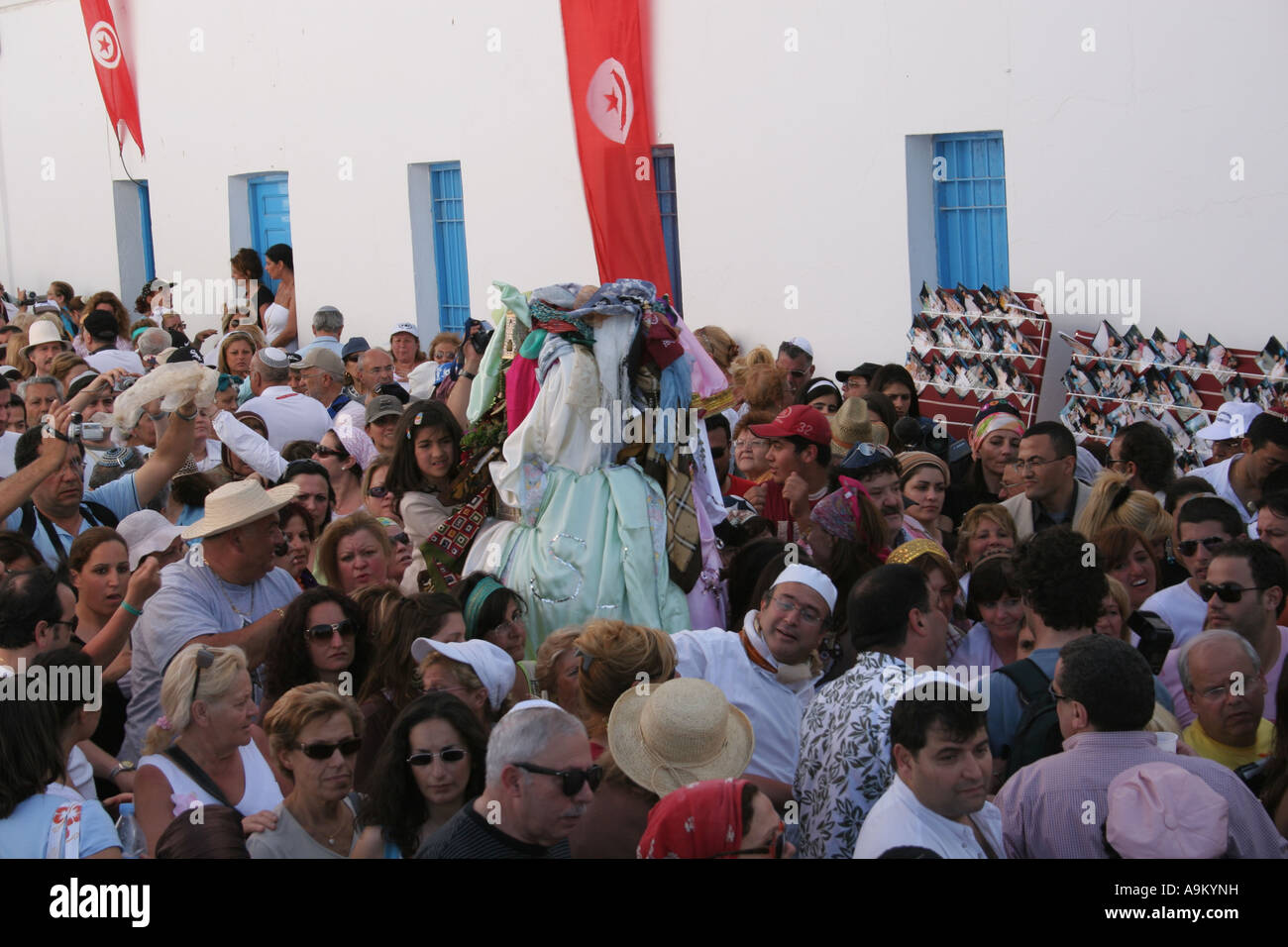 The Lag B'Omer festival at the La Griba synagogue Djerba Stock Photo ...