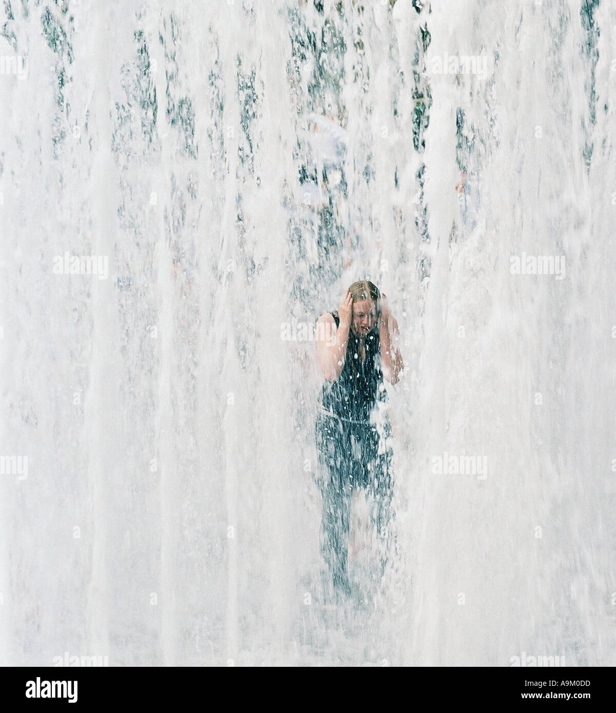 Fountain girl soaking wet hi-res stock photography and images - Alamy